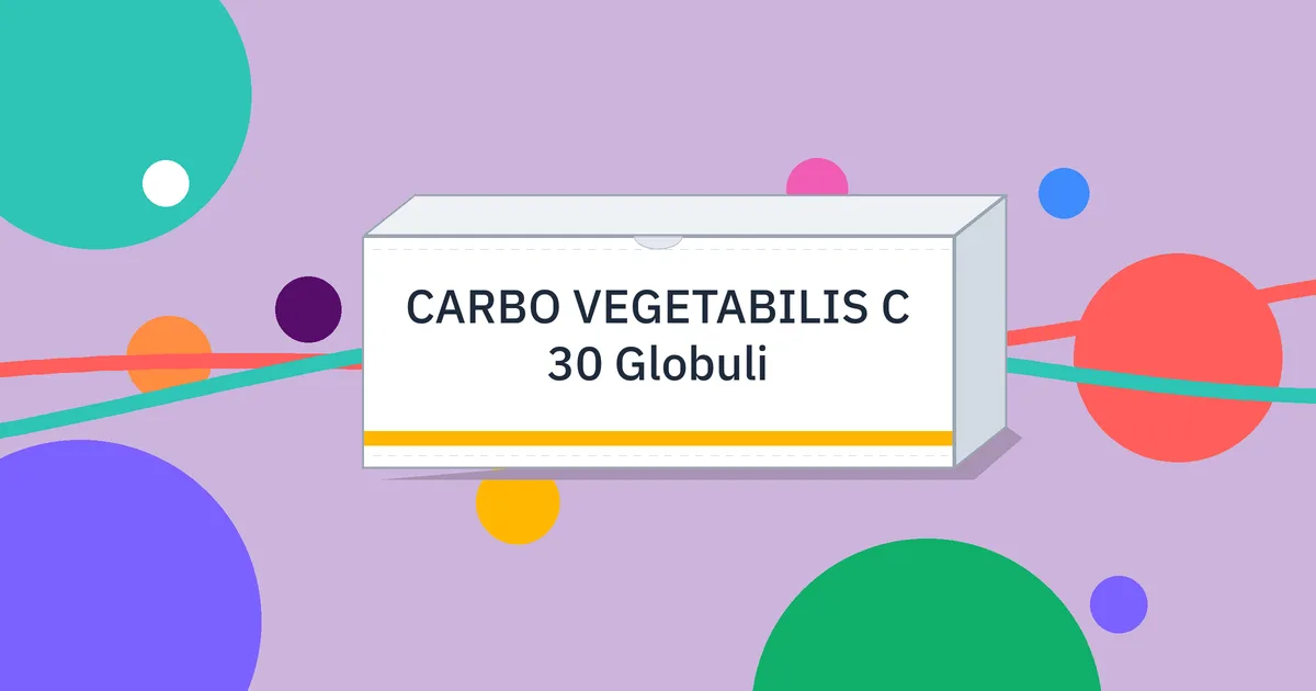 Symbolbild: Packung mit der Aufschrift CARBO VEGETABILIS C 30 Globuli (PZN 13361685) – Verfügbarkeit und Bezug in Apotheken in Frankfurt am Main