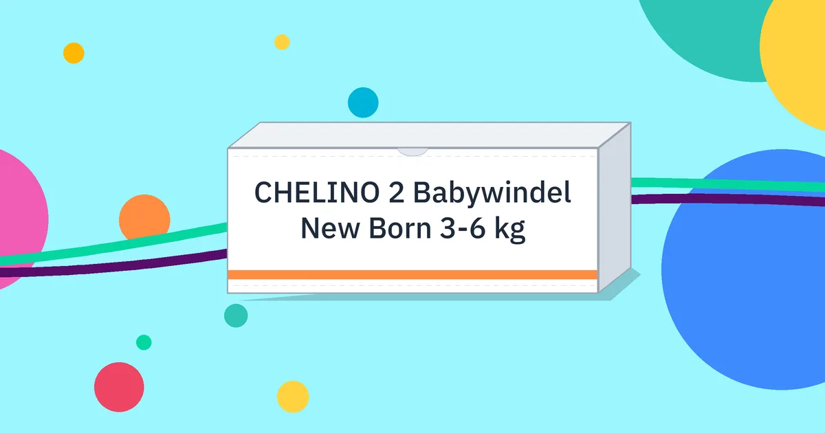 Symbolbild: Packung mit der Aufschrift CHELINO 2 Babywindel New Born 3-6 kg (PZN 11132963) – Verfügbarkeit und Bezug in Apotheken in Frankfurt am Main