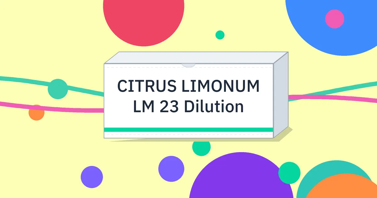 Symbolbild: Packung mit der Aufschrift CITRUS LIMONUM LM 23 Dilution (PZN 13447027) – Verfügbarkeit und Bezug in Apotheken in Frankfurt am Main