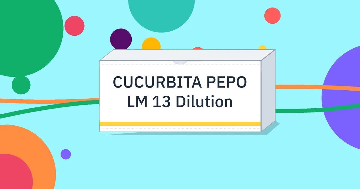 Symbolbild: Packung mit der Aufschrift CUCURBITA PEPO LM 13 Dilution (PZN 13457250) – Verfügbarkeit und Bezug in Apotheken in Frankfurt am Main