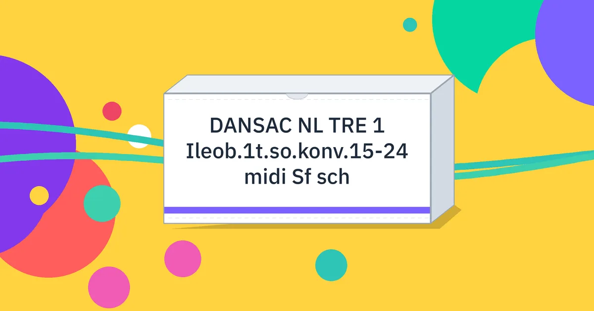 Symbolbild: Packung mit der Aufschrift DANSAC NL TRE 1 Ileob.1t.so.konv.15-24 midi Sf sch (PZN 19744921) – Verfügbarkeit und Bezug in Apotheken in Frankfurt am Main