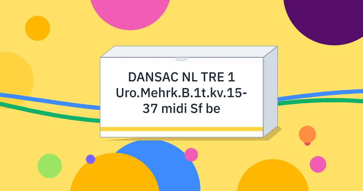 Symbolbild: Packung mit der Aufschrift DANSAC NL TRE 1 Uro.Mehrk.B.1t.kv.15-37 midi Sf be (PZN 18179459) – Verfügbarkeit und Bezug in Apotheken in Frankfurt am Main