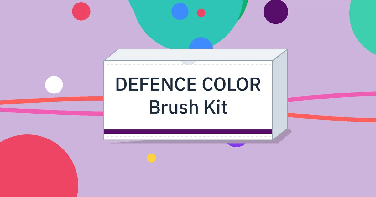 Symbolbild: Packung mit der Aufschrift DEFENCE COLOR Brush Kit (PZN 11890824) – Verfügbarkeit und Bezug in Apotheken in Frankfurt am Main