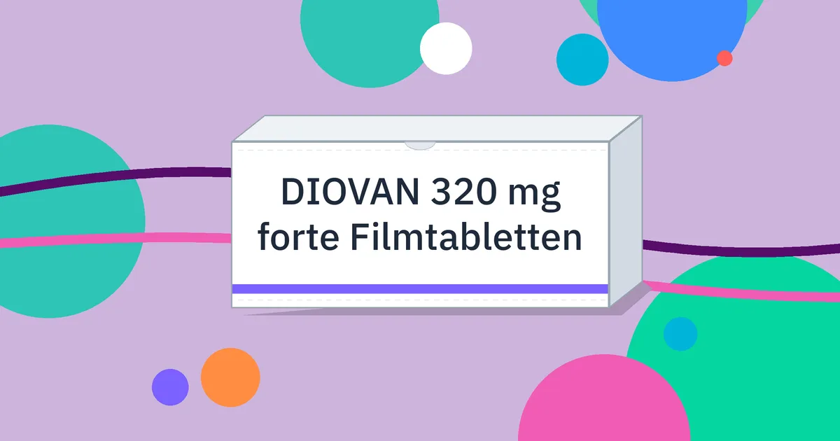 Symbolbild: Packung mit der Aufschrift DIOVAN 320 mg forte Filmtabletten (PZN 01878555) – Verfügbarkeit und Bezug in Apotheken in Frankfurt am Main