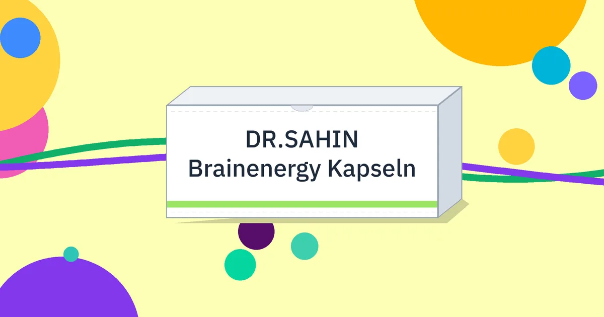 Symbolbild: Packung mit der Aufschrift DR.SAHIN Brainenergy Kapseln (PZN 19430275) – Verfügbarkeit und Bezug in Apotheken in Frankfurt am Main