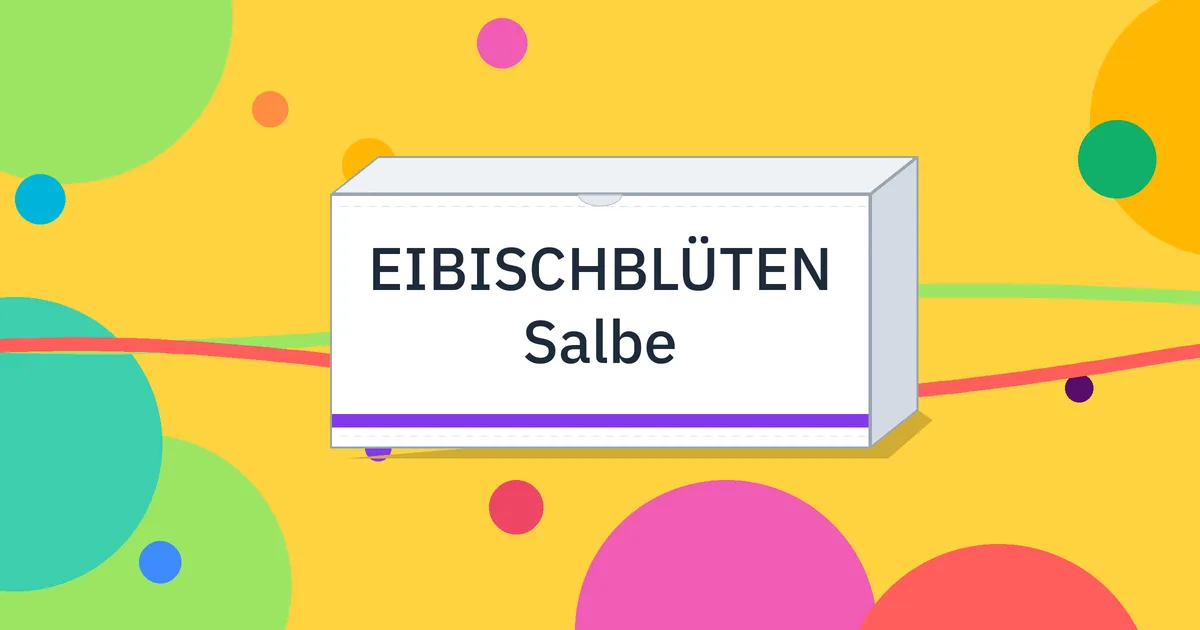 Symbolbild: Packung mit der Aufschrift EIBISCHBLÜTEN Salbe (PZN 18090989) – Verfügbarkeit und Bezug in Apotheken in Frankfurt am Main
