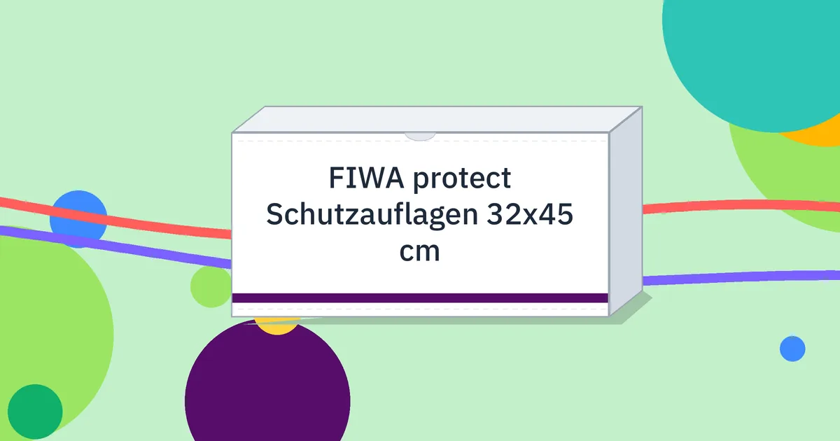 Symbolbild: Packung mit der Aufschrift FIWA protect Schutzauflagen 32x45 cm (PZN 18442684) – Verfügbarkeit und Bezug in Apotheken in Frankfurt am Main