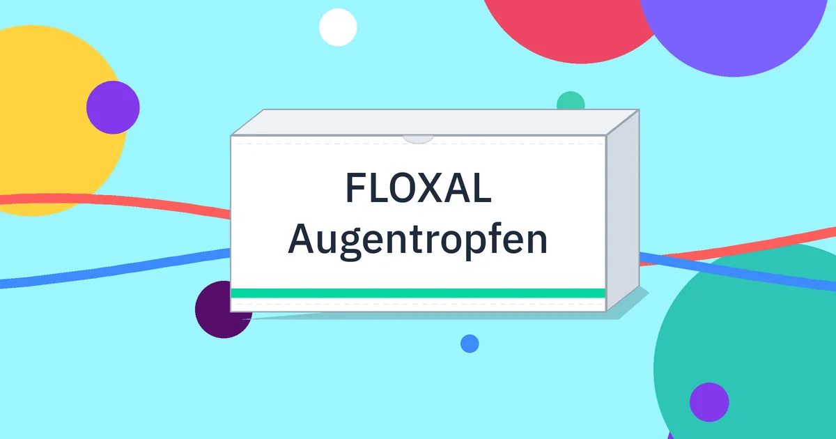 Symbolbild: Packung mit der Aufschrift FLOXAL Augentropfen (PZN 10004849) – Verfügbarkeit und Bezug in Apotheken in Frankfurt am Main
