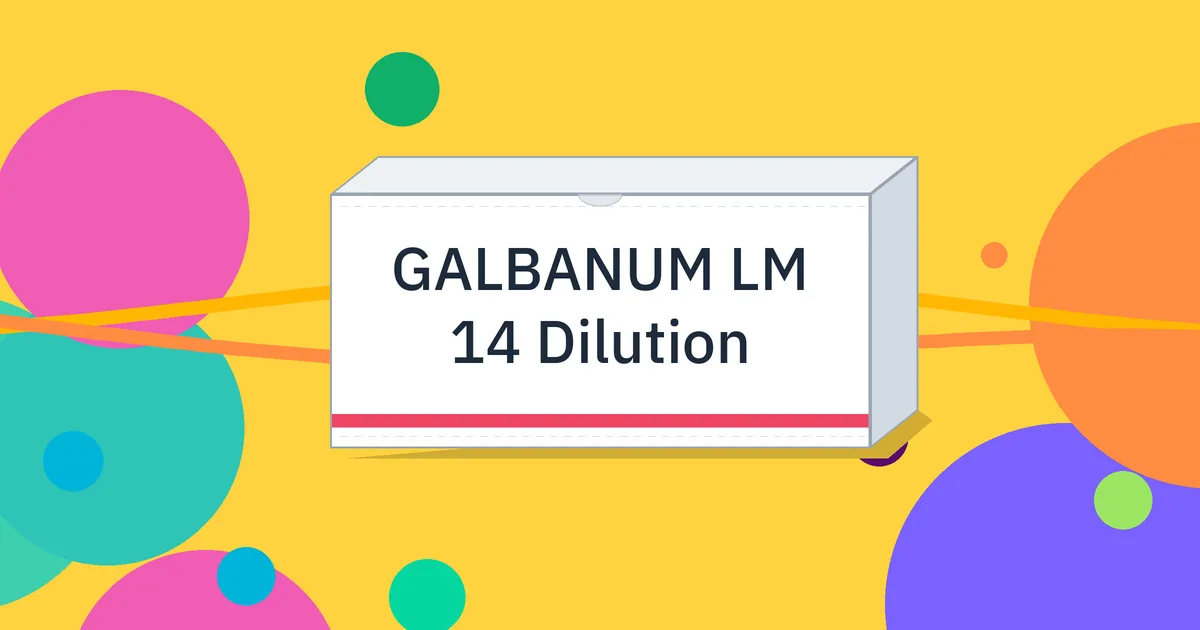 Symbolbild: Packung mit der Aufschrift GALBANUM LM 14 Dilution (PZN 13495316) – Verfügbarkeit und Bezug in Apotheken in Frankfurt am Main
