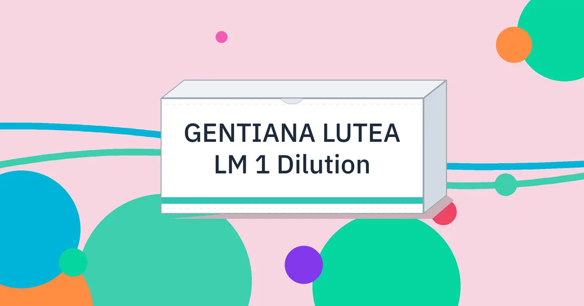Symbolbild: Packung mit der Aufschrift GENTIANA LUTEA LM 1 Dilution (PZN 12876080) – Verfügbarkeit und Bezug in Apotheken in Frankfurt am Main