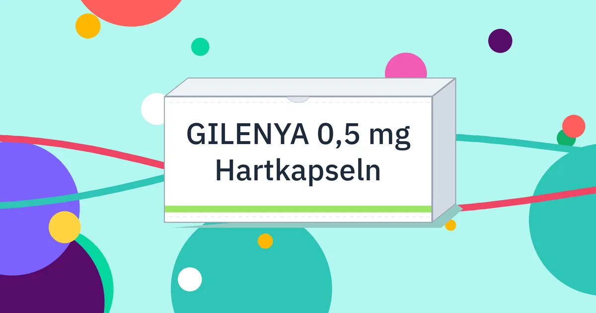 Symbolbild: Packung mit der Aufschrift GILENYA 0,5 mg Hartkapseln (PZN 06839695) – Verfügbarkeit und Bezug in Apotheken in Frankfurt am Main