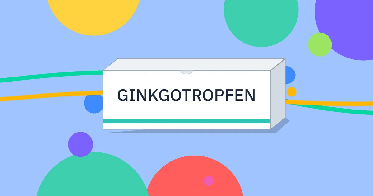 Symbolbild: Packung mit der Aufschrift GINKGOTROPFEN (PZN 16571420) – Verfügbarkeit und Bezug in Apotheken in Frankfurt am Main
