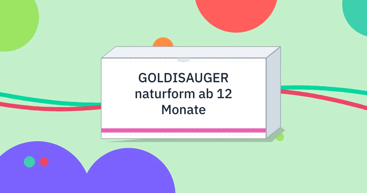 Symbolbild: Packung mit der Aufschrift GOLDISAUGER naturform ab 12 Monate (PZN 06441283) – Verfügbarkeit und Bezug in Apotheken in Frankfurt am Main