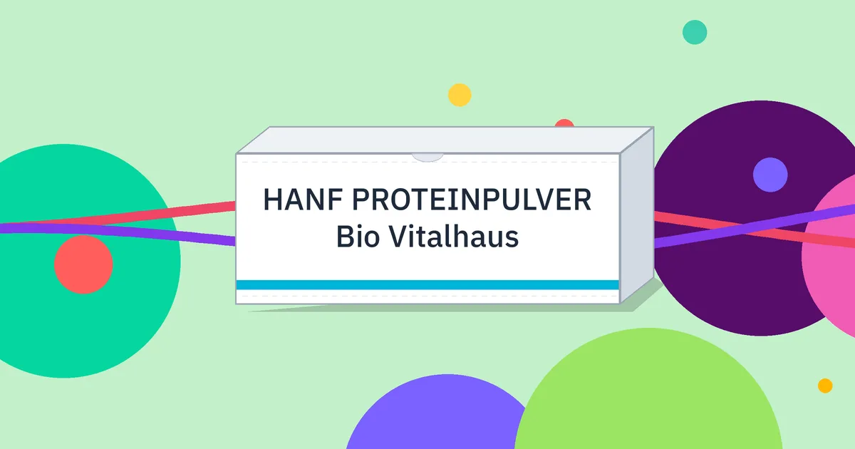 Symbolbild: Packung mit der Aufschrift HANF PROTEINPULVER Bio Vitalhaus (PZN 14138191) – Verfügbarkeit und Bezug in Apotheken in Frankfurt am Main