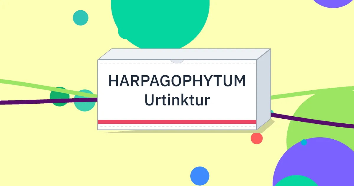 Symbolbild: Packung mit der Aufschrift HARPAGOPHYTUM Urtinktur (PZN 02401967) – Verfügbarkeit und Bezug in Apotheken in Frankfurt am Main