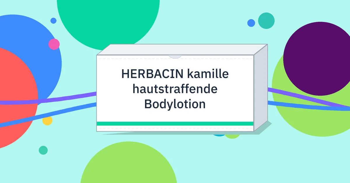 Symbolbild: Packung mit der Aufschrift HERBACIN kamille hautstraffende Bodylotion (PZN 10344953) – Verfügbarkeit und Bezug in Apotheken in Frankfurt am Main