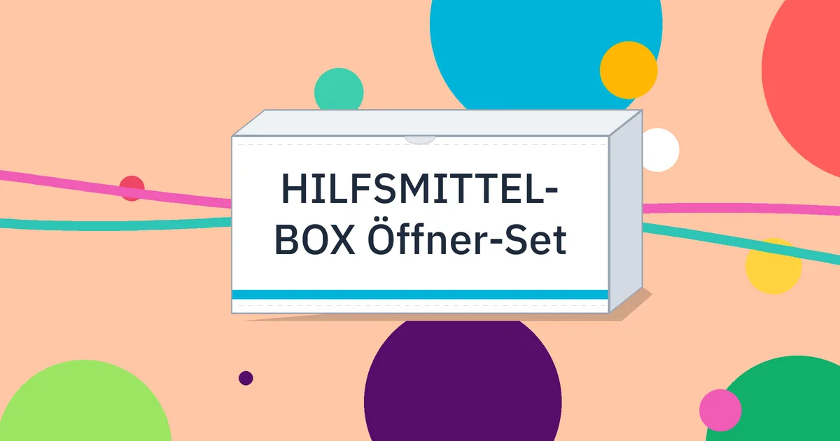 Symbolbild: Packung mit der Aufschrift HILFSMITTEL-BOX Öffner-Set (PZN 15385187) – Verfügbarkeit und Bezug in Apotheken in Frankfurt am Main