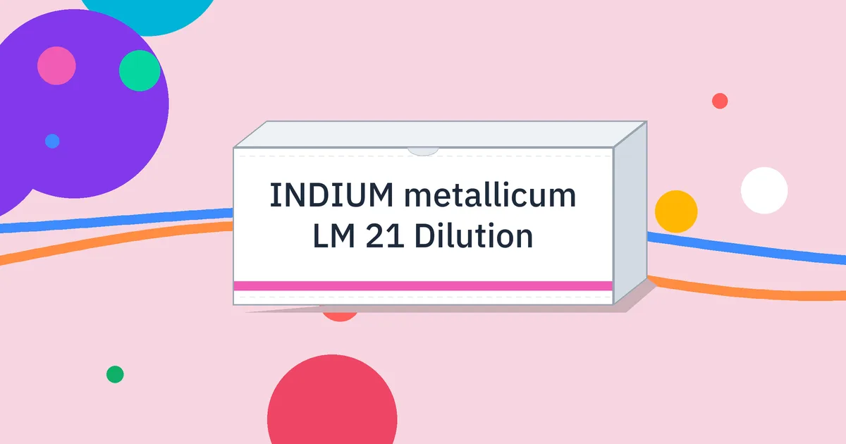 Symbolbild: Packung mit der Aufschrift INDIUM metallicum LM 21 Dilution (PZN 12912663) – Verfügbarkeit und Bezug in Apotheken in Frankfurt am Main