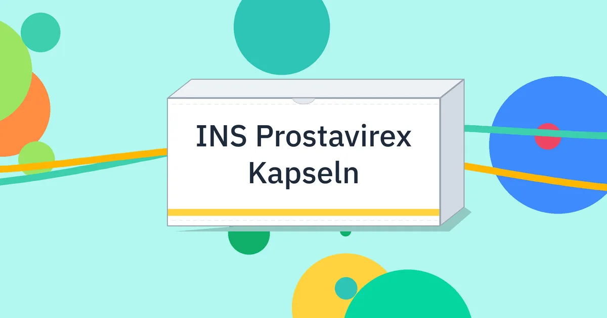 Symbolbild: Packung mit der Aufschrift INS Prostavirex Kapseln (PZN 15391986) – Verfügbarkeit und Bezug in Apotheken in Frankfurt am Main