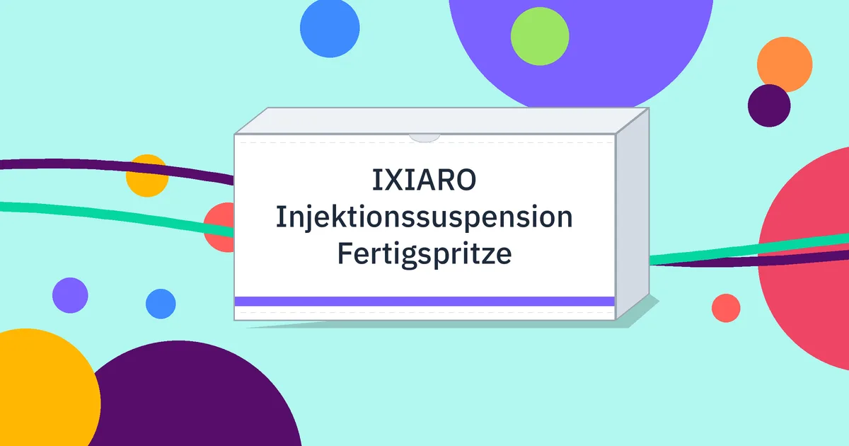 Symbolbild: Packung mit der Aufschrift IXIARO Injektionssuspension Fertigspritze (PZN 19926467) – Verfügbarkeit und Bezug in Apotheken in Frankfurt am Main
