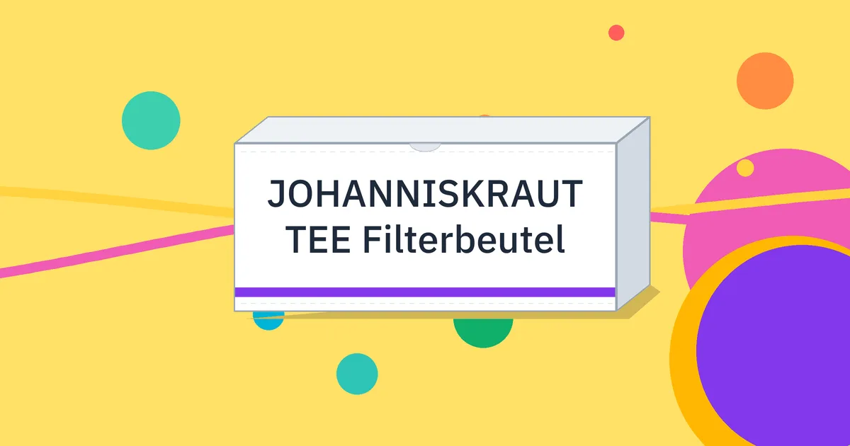Symbolbild: Packung mit der Aufschrift JOHANNISKRAUT TEE Filterbeutel (PZN 02188657) – Verfügbarkeit und Bezug in Apotheken in Frankfurt am Main