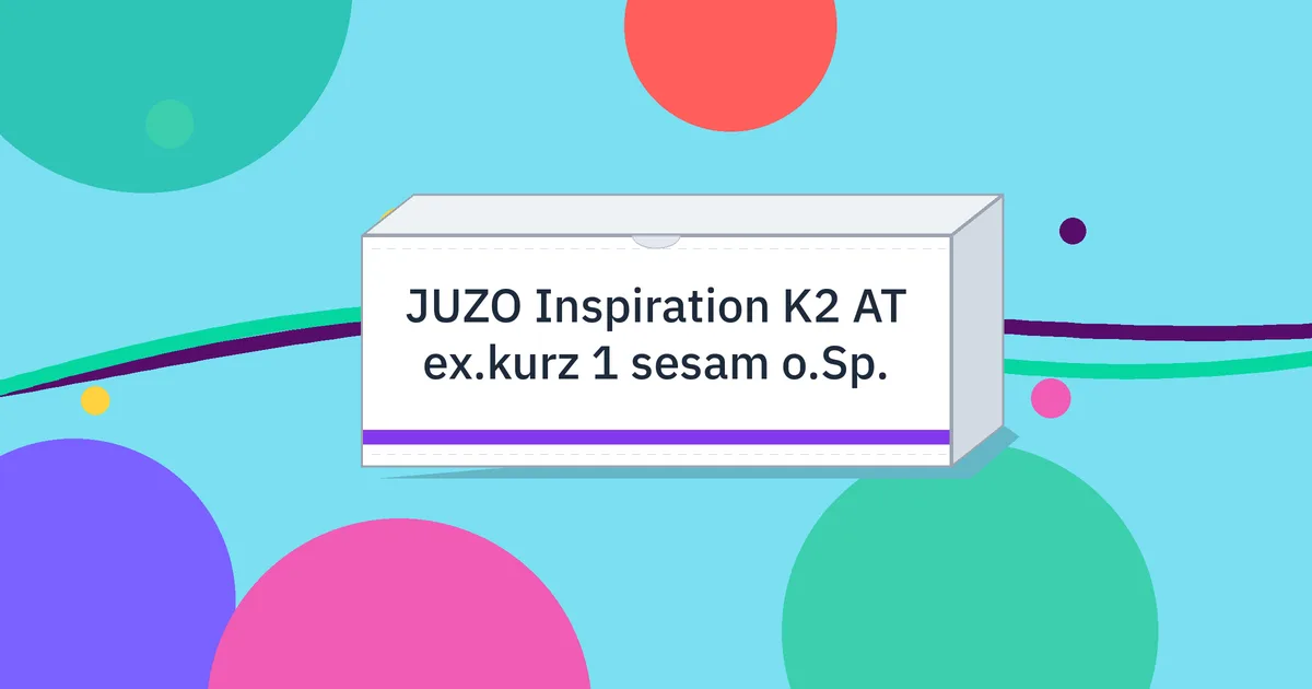 Symbolbild: Packung mit der Aufschrift JUZO Inspiration K2 AT ex.kurz 1 sesam o.Sp. (PZN 14931914) – Verfügbarkeit und Bezug in Apotheken in Frankfurt am Main