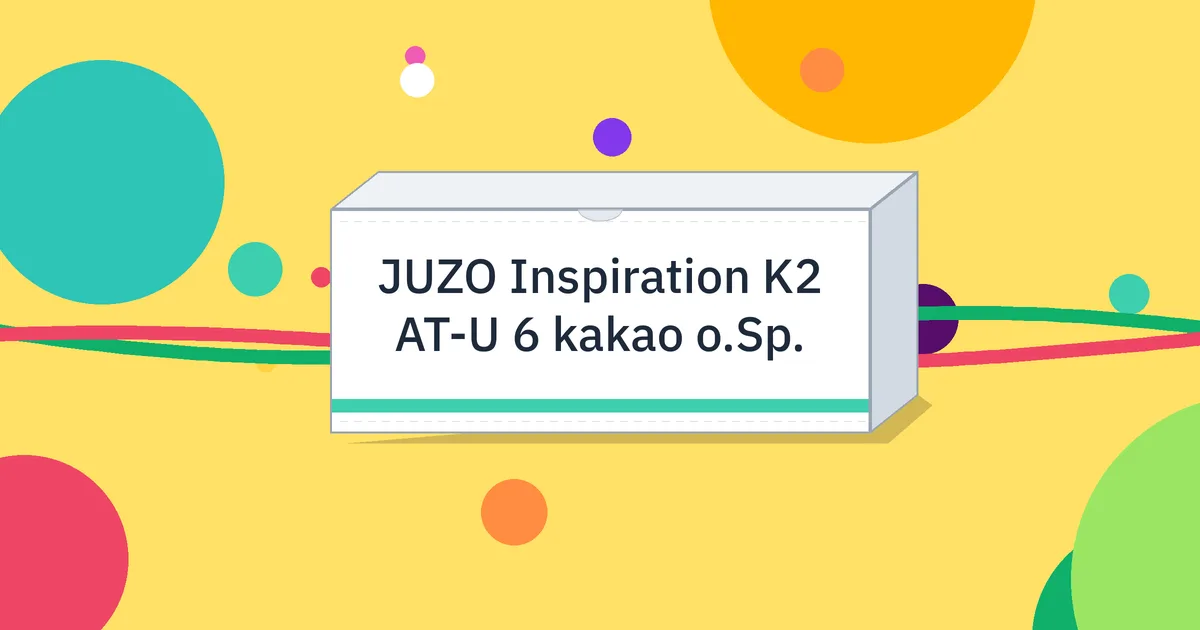 Symbolbild: Packung mit der Aufschrift JUZO Inspiration K2 AT-U 6 kakao o.Sp. (PZN 14928361) – Verfügbarkeit und Bezug in Apotheken in Frankfurt am Main