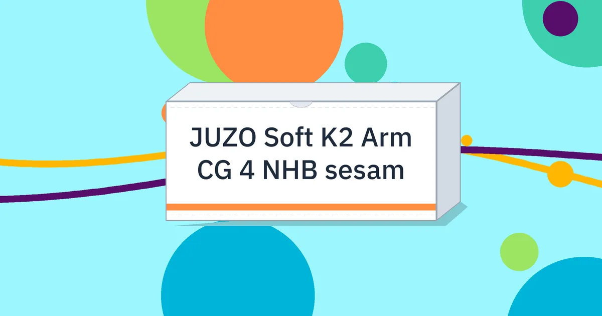Symbolbild: Packung mit der Aufschrift JUZO Soft K2 Arm CG 4 NHB sesam (PZN 15510824) – Verfügbarkeit und Bezug in Apotheken in Frankfurt am Main