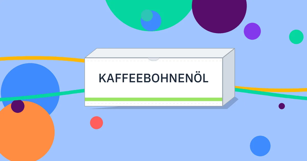 Symbolbild: Packung mit der Aufschrift KAFFEEBOHNENÖL (PZN 19778038) – Verfügbarkeit und Bezug in Apotheken in Frankfurt am Main