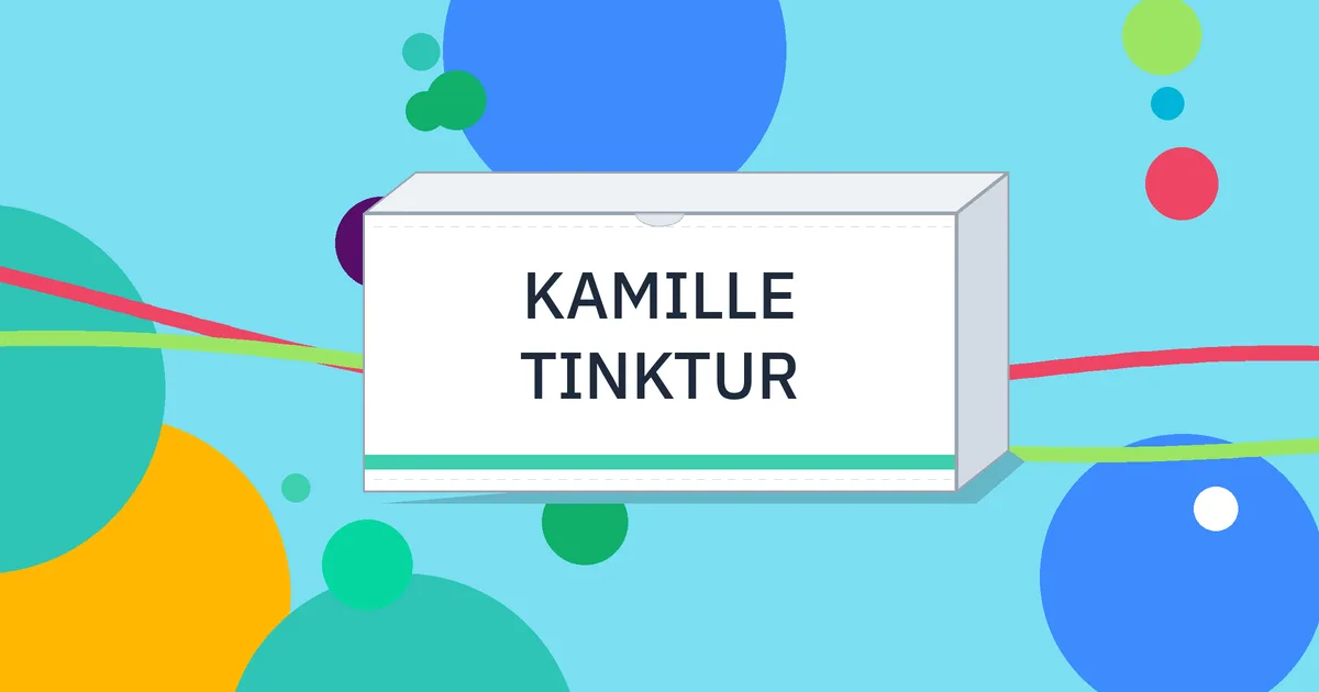 Symbolbild: Packung mit der Aufschrift KAMILLE TINKTUR (PZN 17187652) – Verfügbarkeit und Bezug in Apotheken in Frankfurt am Main