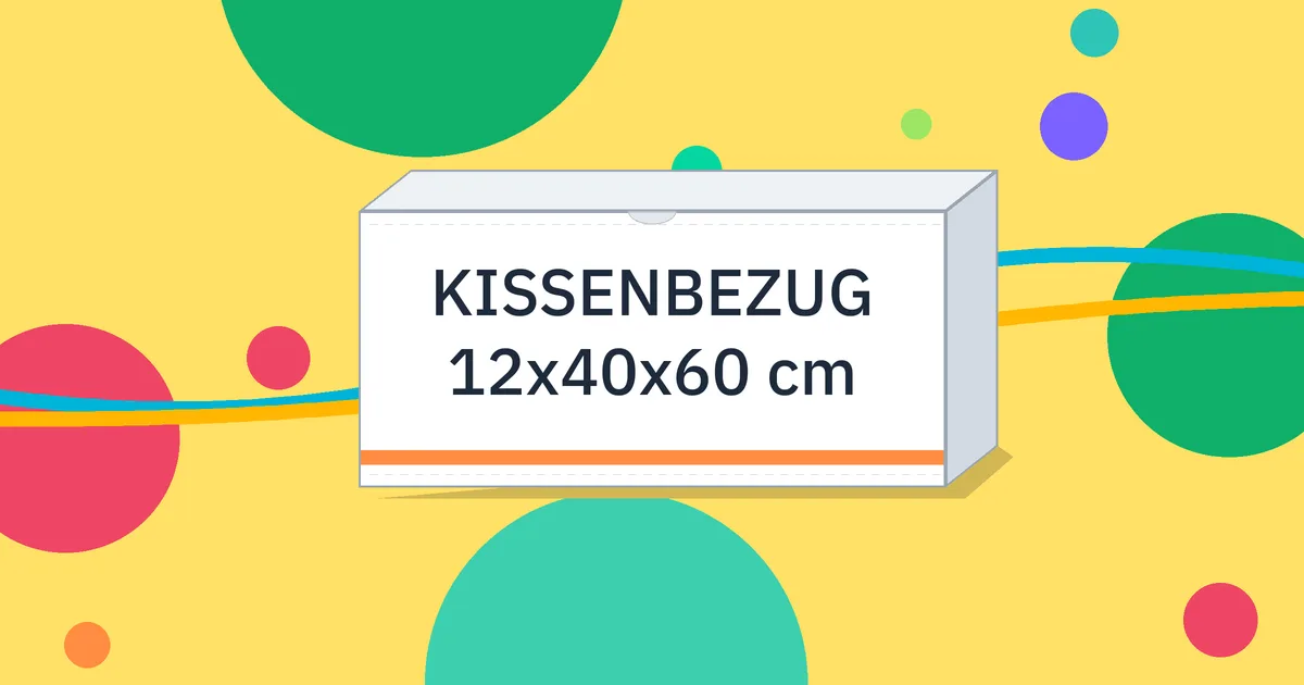 Symbolbild: Packung mit der Aufschrift KISSENBEZUG 12x40x60 cm (PZN 18456060) – Verfügbarkeit und Bezug in Apotheken in Frankfurt am Main