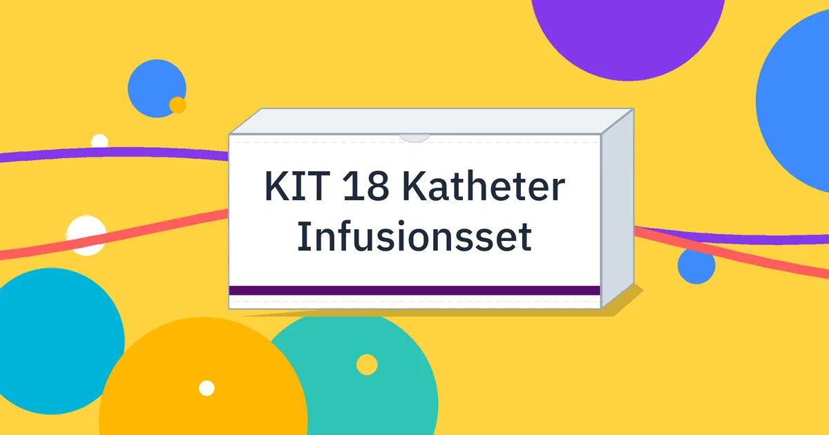 Symbolbild: Packung mit der Aufschrift KIT 18 Katheter Infusionsset (PZN 14362994) – Verfügbarkeit und Bezug in Apotheken in Frankfurt am Main