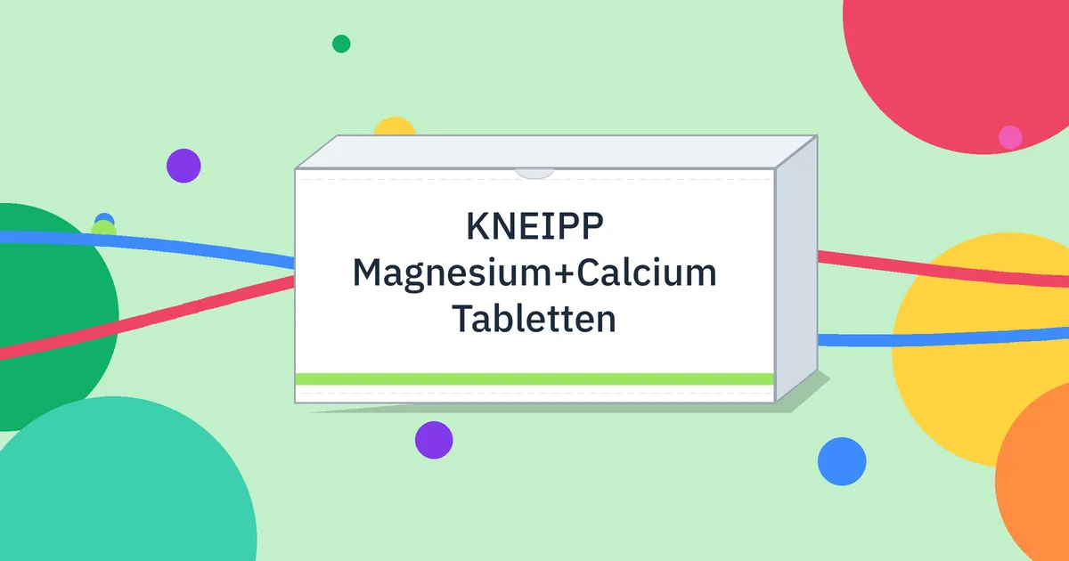 Symbolbild: Packung mit der Aufschrift KNEIPP Magnesium+Calcium Tabletten (PZN 03311551) – Verfügbarkeit und Bezug in Apotheken in Frankfurt am Main