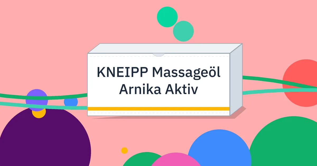 Symbolbild: Packung mit der Aufschrift KNEIPP Massageöl Arnika Aktiv (PZN 16401221) – Verfügbarkeit und Bezug in Apotheken in Frankfurt am Main