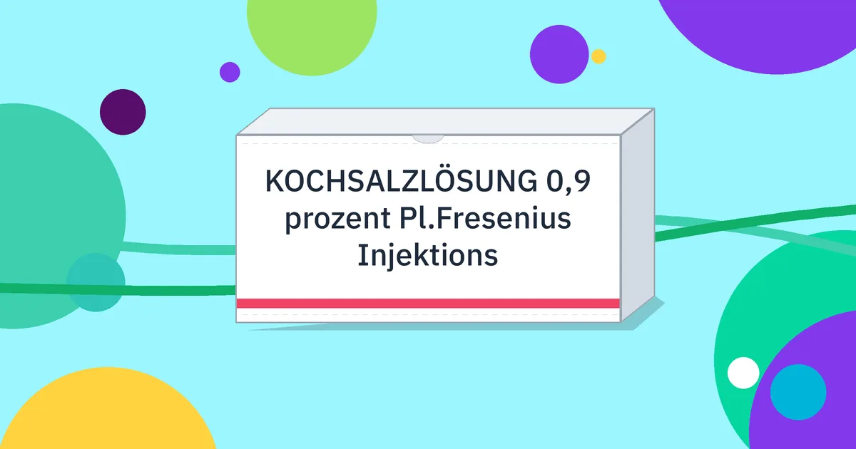 Symbolbild: Packung mit der Aufschrift KOCHSALZLÖSUNG 0,9 prozent Pl.Fresenius Injektions (PZN 06605514) – Verfügbarkeit und Bezug in Apotheken in Frankfurt am Main