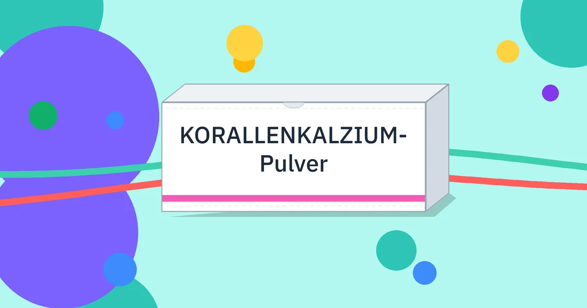 Symbolbild: Packung mit der Aufschrift KORALLENKALZIUM-Pulver (PZN 10007670) – Verfügbarkeit und Bezug in Apotheken in Frankfurt am Main