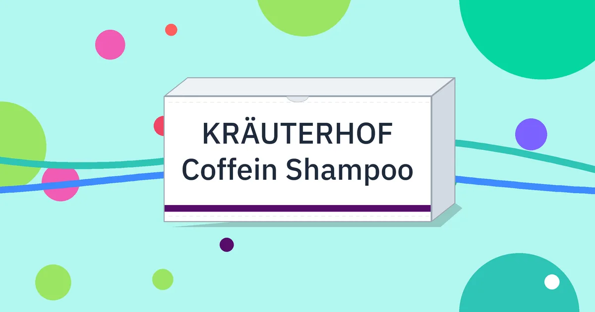 Symbolbild: Packung mit der Aufschrift KRÄUTERHOF Coffein Shampoo (PZN 10412637) – Verfügbarkeit und Bezug in Apotheken in Frankfurt am Main