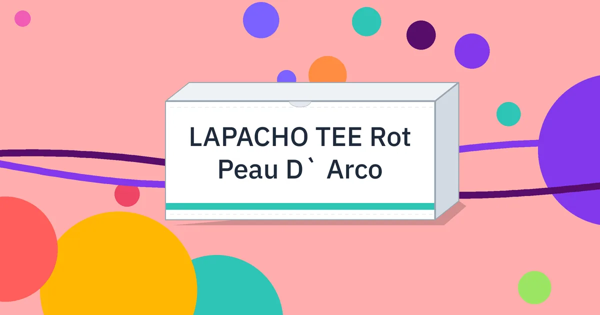 Symbolbild: Packung mit der Aufschrift LAPACHO TEE Rot Peau D` Arco (PZN 07228396) – Verfügbarkeit und Bezug in Apotheken in Frankfurt am Main