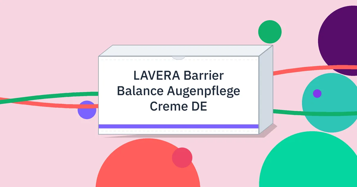 Symbolbild: Packung mit der Aufschrift LAVERA Barrier Balance Augenpflege Creme DE (PZN 19282449) – Verfügbarkeit und Bezug in Apotheken in Frankfurt am Main