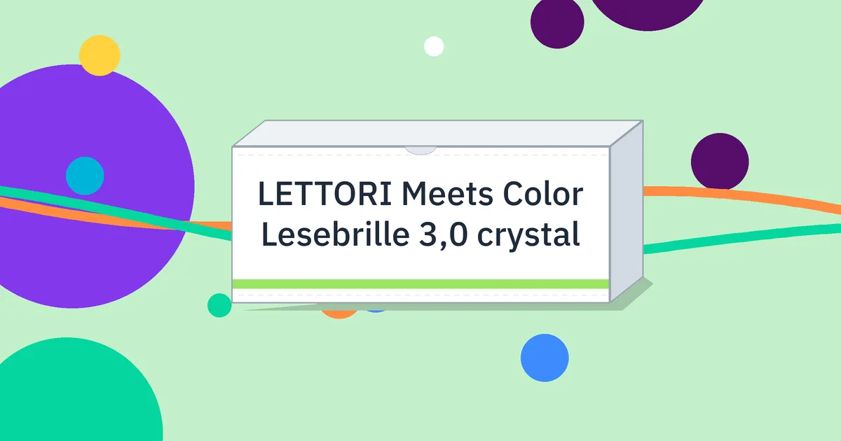 Symbolbild: Packung mit der Aufschrift LETTORI Meets Color Lesebrille 3,0 crystal (PZN 11142275) – Verfügbarkeit und Bezug in Apotheken in Frankfurt am Main
