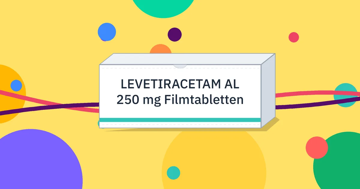 Symbolbild: Packung mit der Aufschrift LEVETIRACETAM AL 250 mg Filmtabletten (PZN 09228791) – Verfügbarkeit und Bezug in Apotheken in Frankfurt am Main