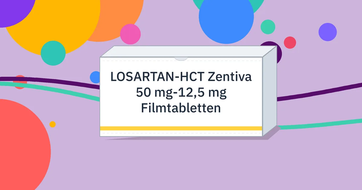 Symbolbild: Packung mit der Aufschrift LOSARTAN-HCT Zentiva 50 mg-12,5 mg Filmtabletten (PZN 16222501) – Verfügbarkeit und Bezug in Apotheken in Frankfurt am Main