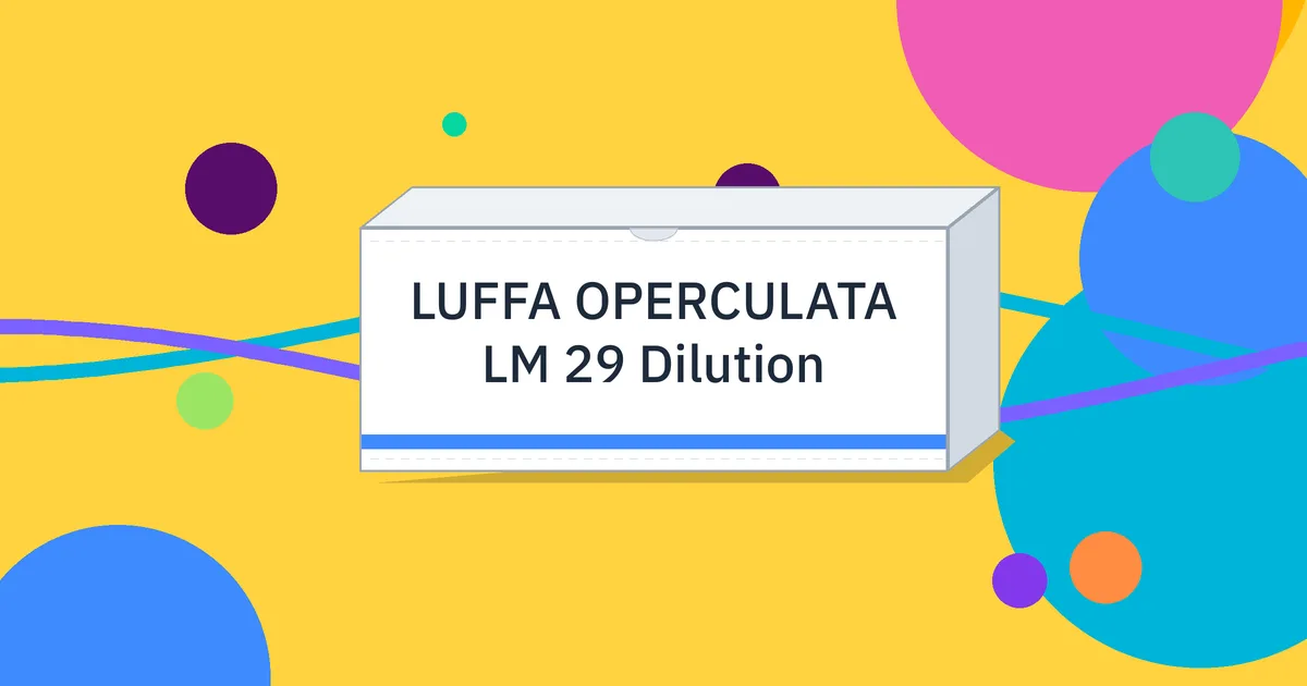 Symbolbild: Packung mit der Aufschrift LUFFA OPERCULATA LM 29 Dilution (PZN 12933524) – Verfügbarkeit und Bezug in Apotheken in Frankfurt am Main