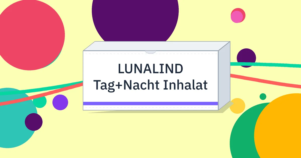 Symbolbild: Packung mit der Aufschrift LUNALIND Tag+Nacht Inhalat (PZN 02100875) – Verfügbarkeit und Bezug in Apotheken in Frankfurt am Main