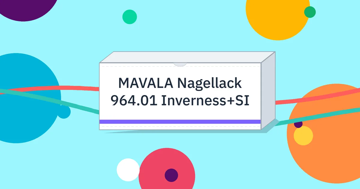 Symbolbild: Packung mit der Aufschrift MAVALA Nagellack 964.01 Inverness+SI (PZN 17817395) – Verfügbarkeit und Bezug in Apotheken in Frankfurt am Main