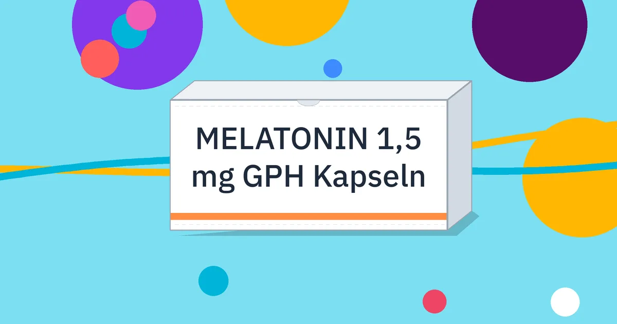 Symbolbild: Packung mit der Aufschrift MELATONIN 1,5 mg GPH Kapseln (PZN 09915735) – Verfügbarkeit und Bezug in Apotheken in Frankfurt am Main