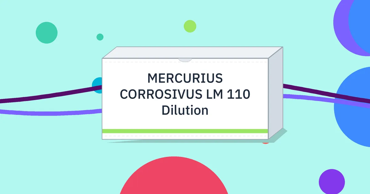 Symbolbild: Packung mit der Aufschrift MERCURIUS CORROSIVUS LM 110 Dilution (PZN 12950238) – Verfügbarkeit und Bezug in Apotheken in Frankfurt am Main
