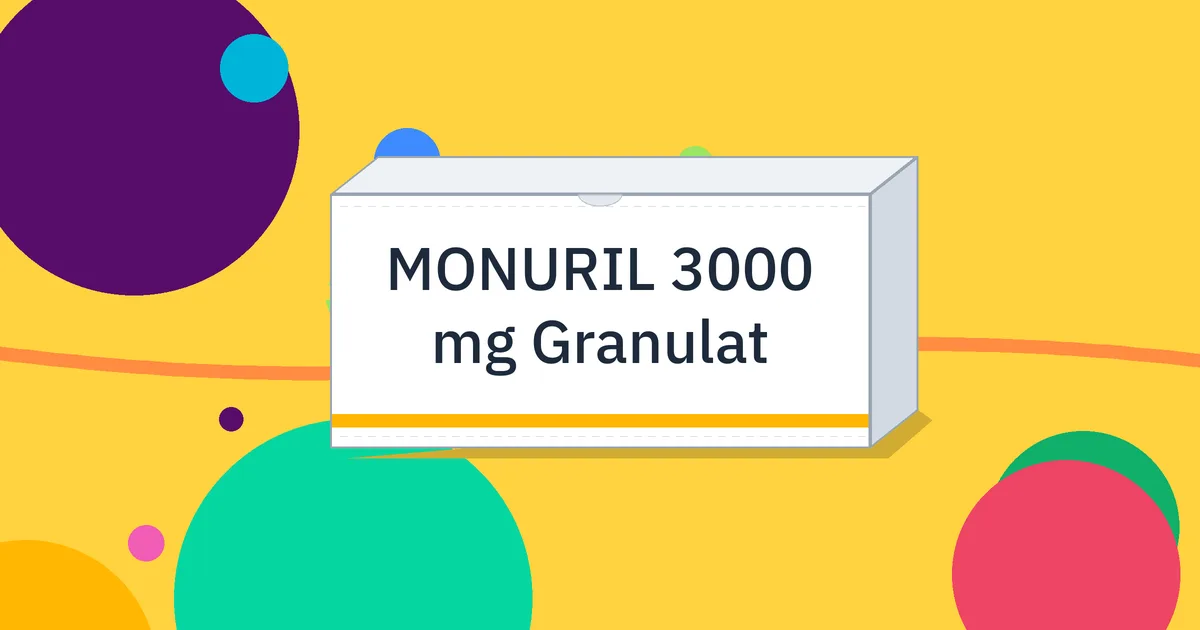 Symbolbild: Packung mit der Aufschrift MONURIL 3000 mg Granulat (PZN 11287447) – Verfügbarkeit und Bezug in Apotheken in Frankfurt am Main