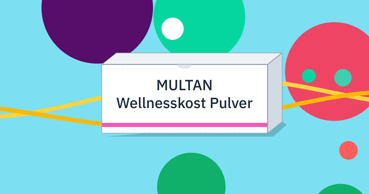Symbolbild: Packung mit der Aufschrift MULTAN Wellnesskost Pulver (PZN 05884162) – Verfügbarkeit und Bezug in Apotheken in Frankfurt am Main