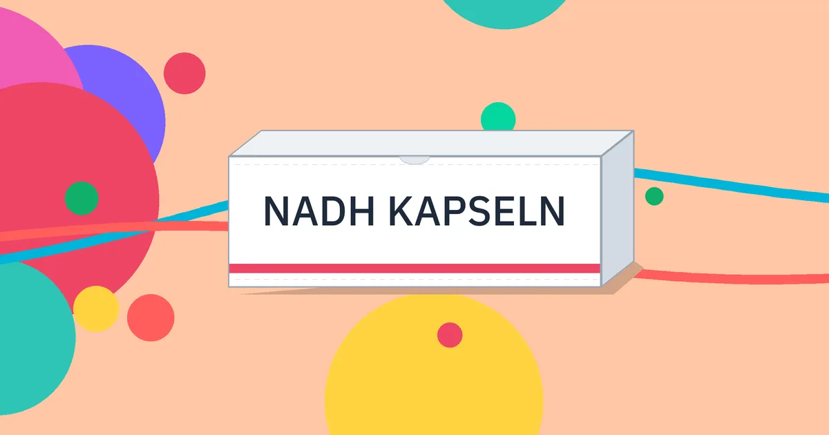 Symbolbild: Packung mit der Aufschrift NADH KAPSELN (PZN 10125085) – Verfügbarkeit und Bezug in Apotheken in Frankfurt am Main